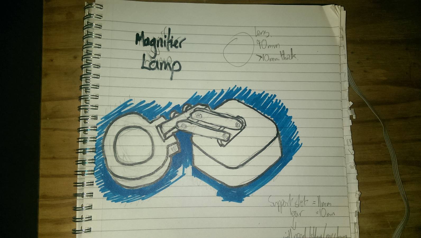 Magnifier Lamp - Design and test - Workshopshed