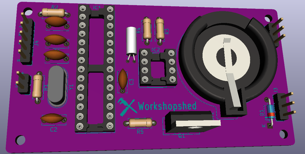 Creating a 3D model for Kicad - Workshopshed