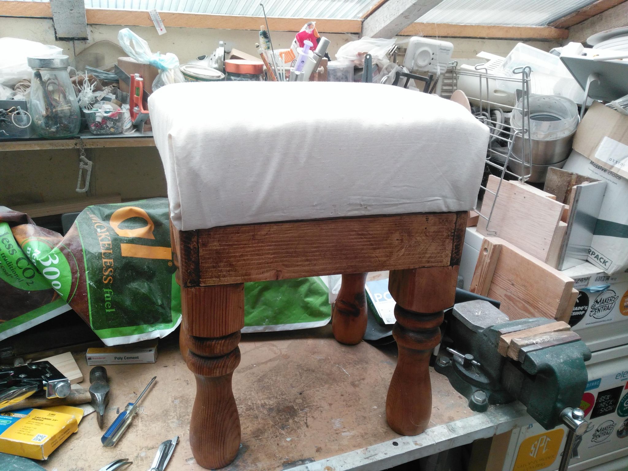 Footstool Finishing - Workshopshed