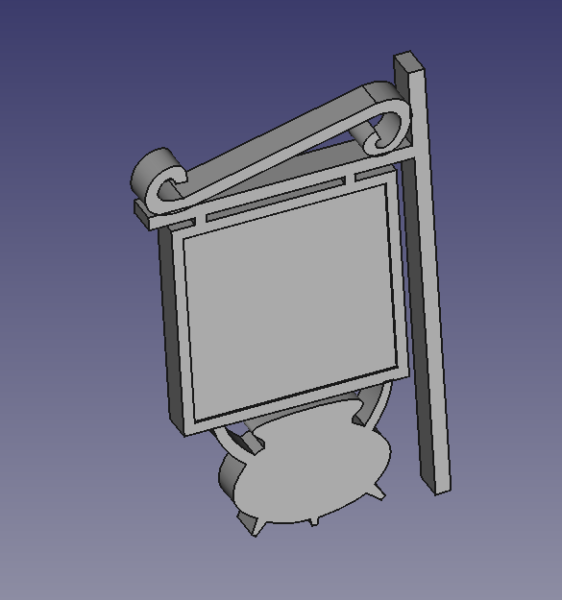 Creating an N-Gauge Pub sign - Workshopshed