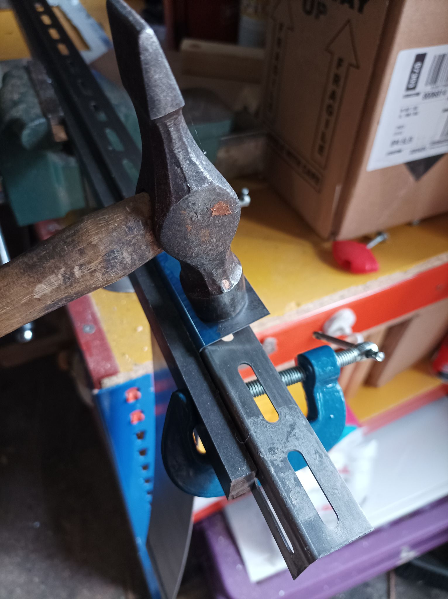 Sheet metal bending and drilling jigs - Workshopshed